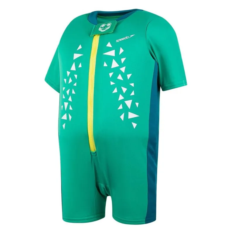 Speedo Croc Printed Float Suit Infant Green