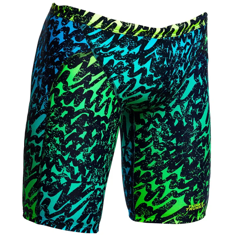 Funky Trunks Boy's Training Swim Jammers Spraying Alive