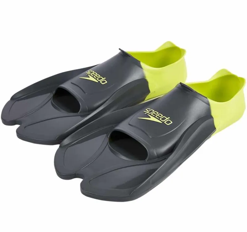 Speedo Biofuse Training Fins Grey/Green UK 11-12